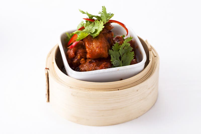 Steamed Pork Ribs with Black Bean Stock Image - Image of cooking ...