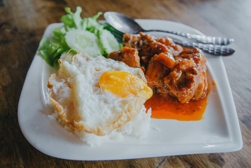 Steamed pork and rice stock image. Image of boiled, dinner - 101224191