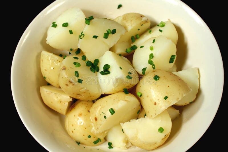 Steamed Potato and Chives stock image. Image of potato - 1766077