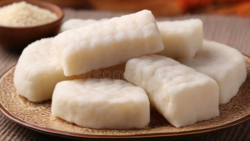 Steamed Rice Cakes on Plate Stock Photo - Image of breakfast, delicious ...