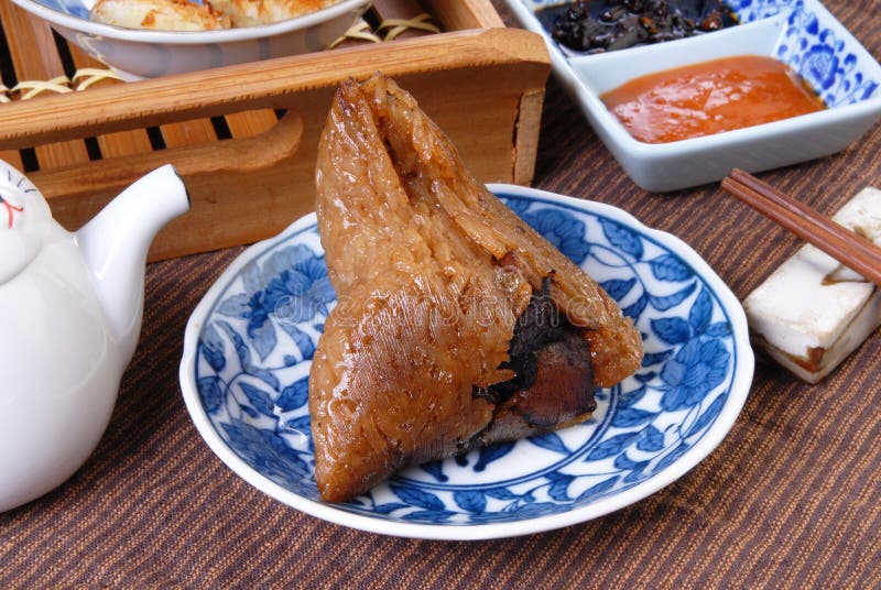 Steamed rice dumpling stock photo. Image of cooked, lunar - 15366476