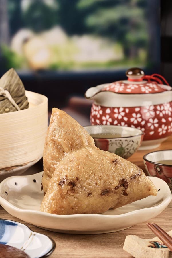 Steamed rice dumpling stock image. Image of takeaway - 87795707