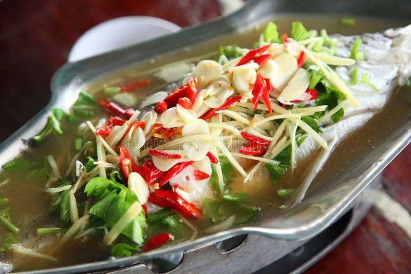 Steamed snapper fish stock image. Image of dinner, china - 32448751