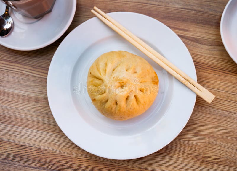 Steamed Soft Buns - Traditional Chinese Dish Pan Chino Stock Photo ...