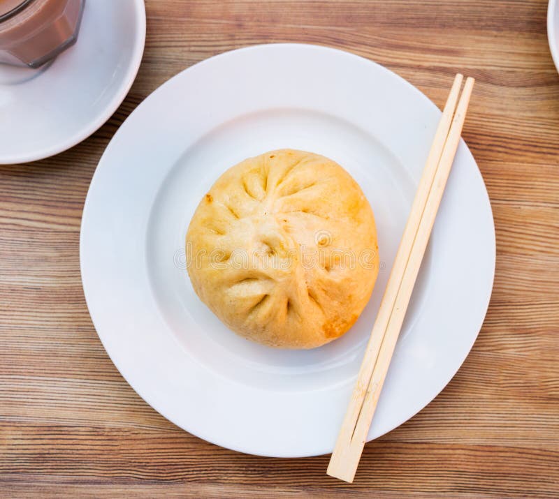 Steamed Soft Buns - Traditional Chinese Dish Pan Chino Stock Image ...