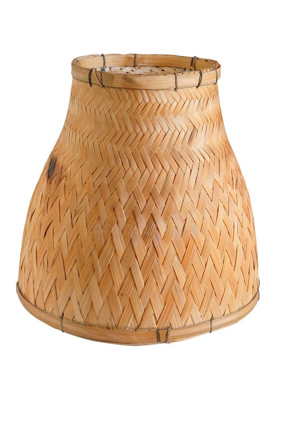 Steamed Sticky Rice Basket Made from Bamboo Stock Photo - Image of ...