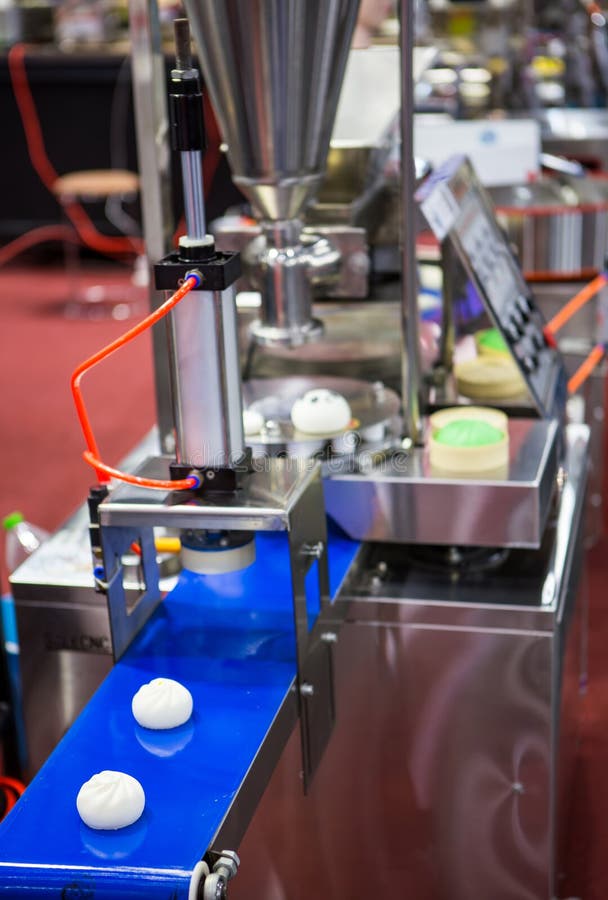 Steamed stuff bun machine stock image. Image of asian - 307360001
