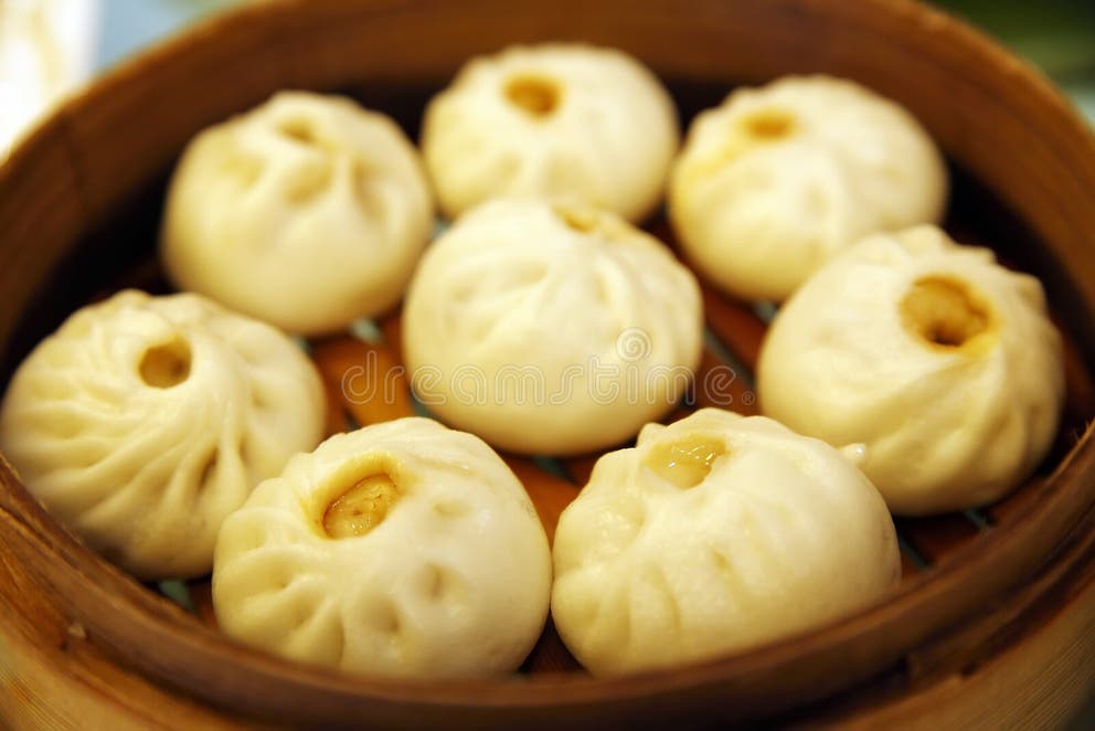 Steamed stuffed bun stock photo. Image of appetizer, bakery - 13008424