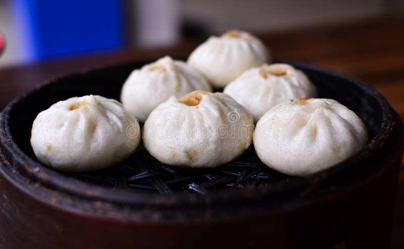 Steamed stuffed bun stock image. Image of food, appetizer - 33894813