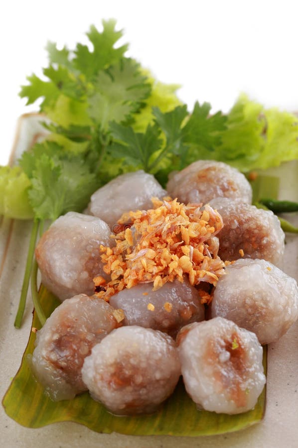 Steamed Tapioca Dumpling with Pork Stock Image - Image of asian, menu ...