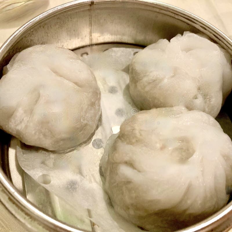Steamed Vegetable Dim Sum Buns Stock Photo - Image of dumplings ...