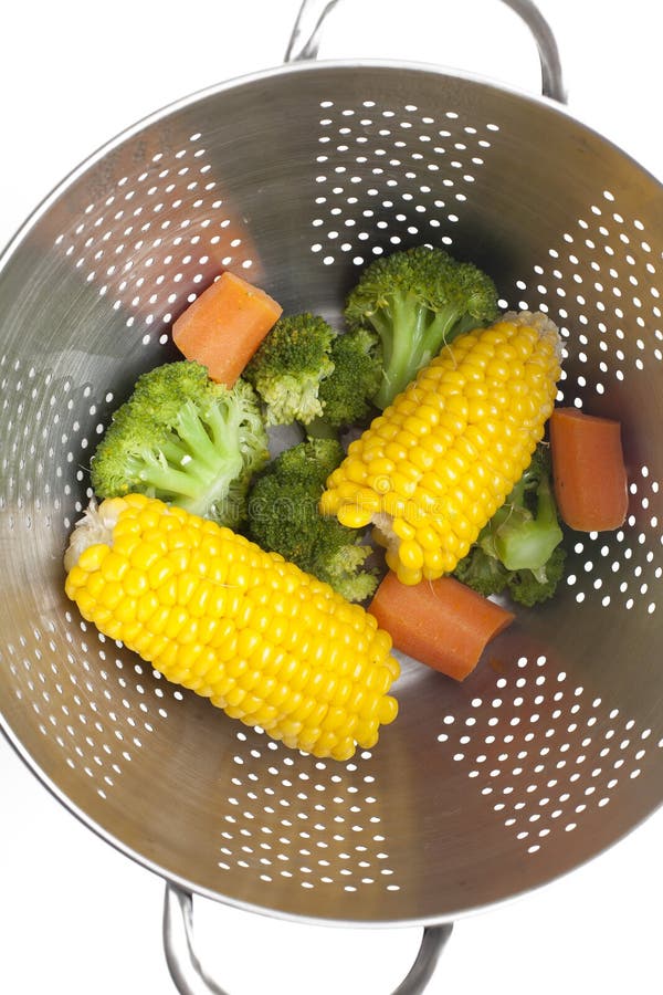 Steamed vegetables stock image. Image of still, white - 22267455