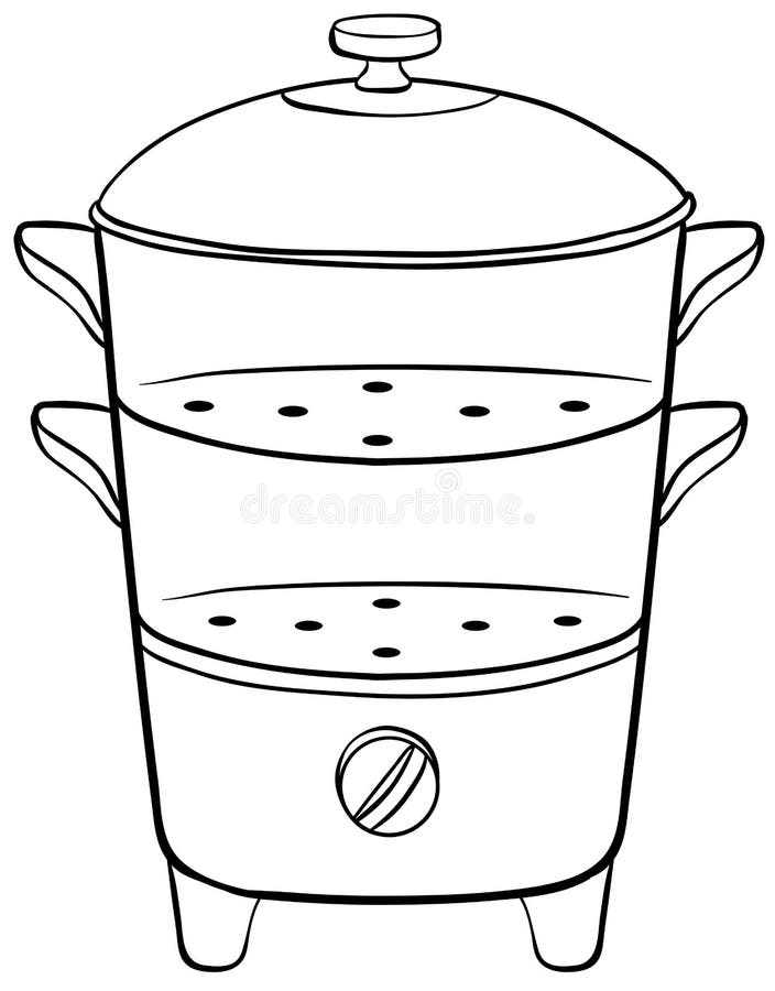 Double boiler stock vector. Illustration of tool, appliance - 51959693