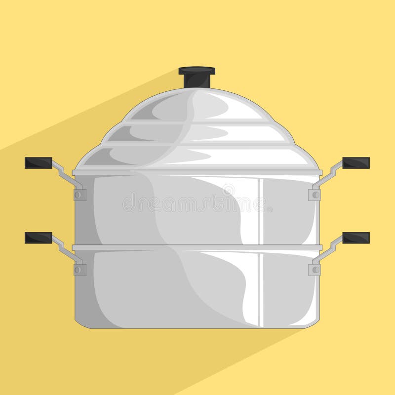 Steamer pot icon stock vector. Illustration of kitchenware - 62135134