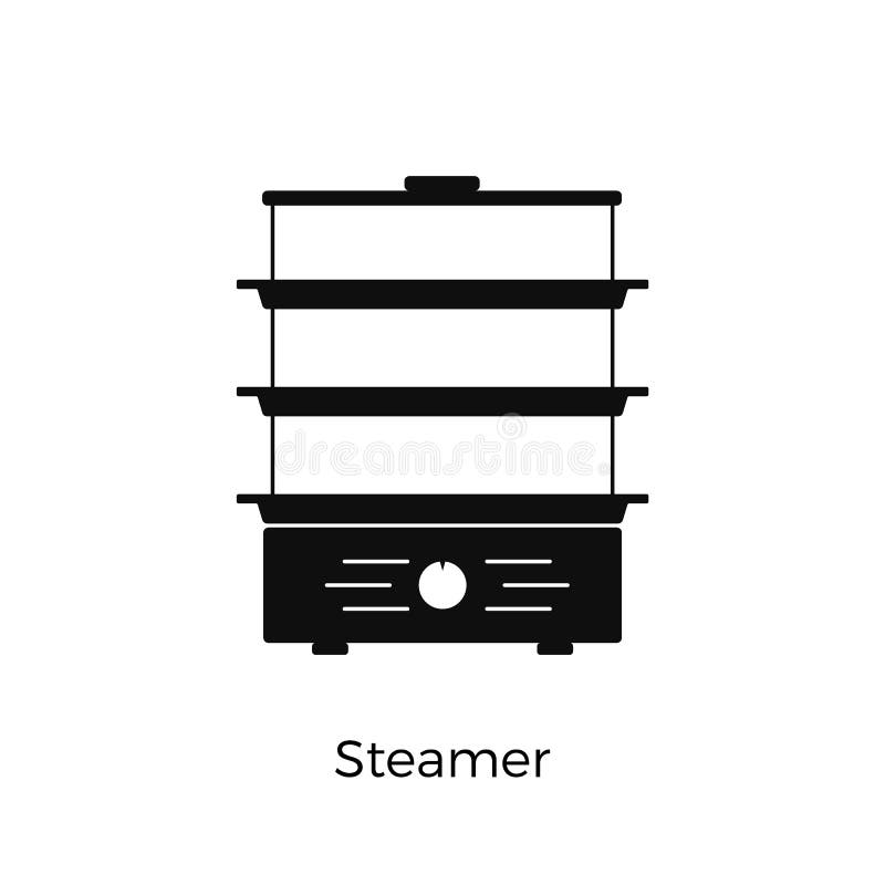 Steamer Simple Icon. Kitchen Appliance Stock Vector - Illustration of ...
