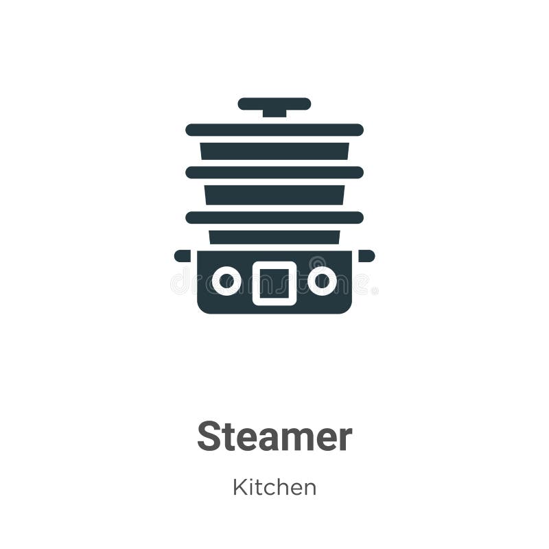 Steamer Vector Outline Icon Illustration Stock Vector - Illustration of ...