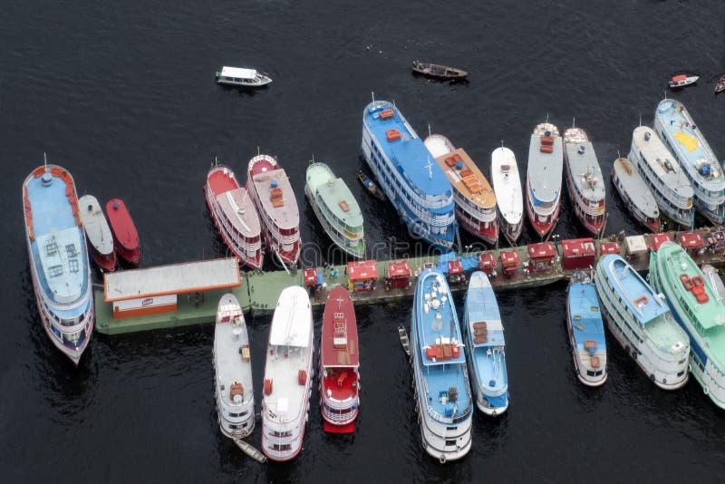Amazon Steamers on Pier, Manaus, Brazil Editorial Stock Photo - Image ...