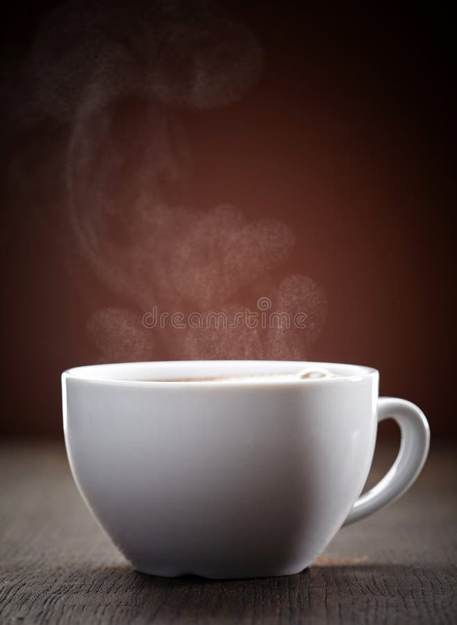 Steaming coffee cup stock image. Image of selective, shop - 42076773