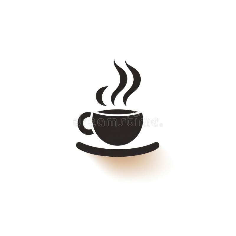 Steaming Coffee Cup on White Background Stock Illustration ...