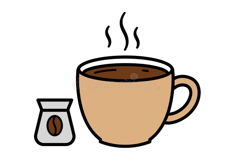 Coffee Time Clip Art stock vector. Illustration of drink - 367911480