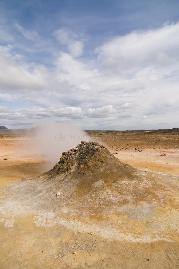 Steaming fumarole stock image. Image of hverarond, namaskard - 22738087
