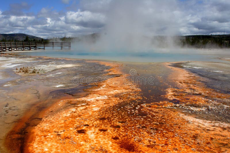 Steaming geyser stock photo. Image of spring, mineral - 6663636
