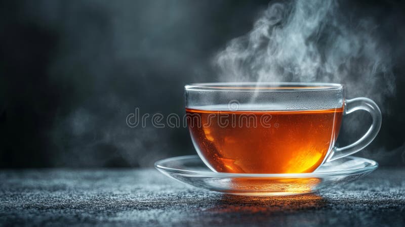 A Steaming Hot Teacup on a White Background Evokes Feelings of ...