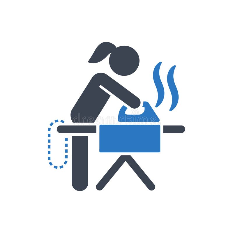 Steaming Iron Icon stock vector. Illustration of care - 373151658