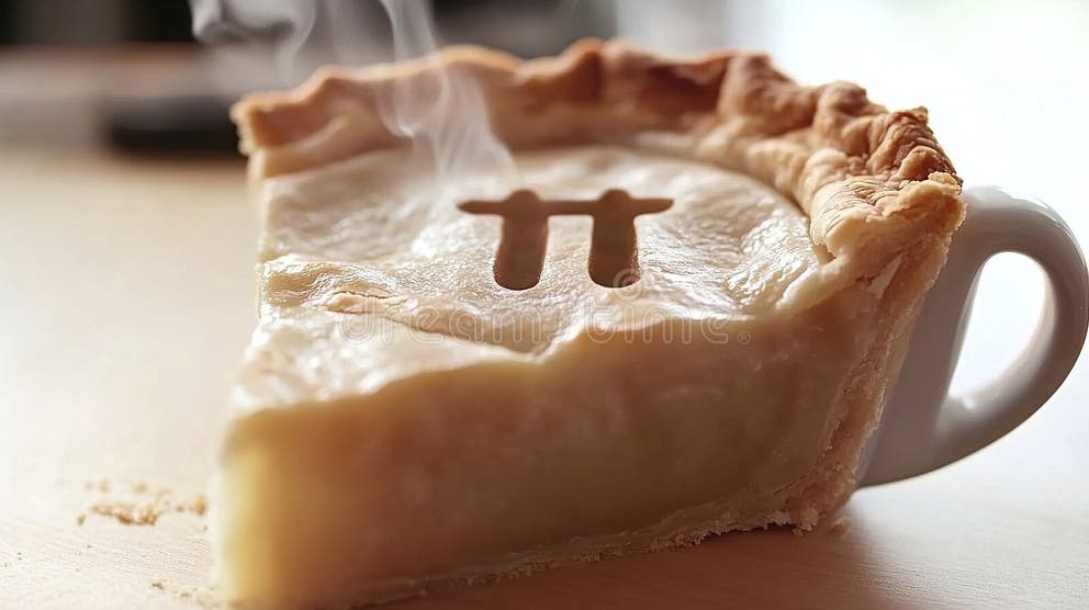 Steaming Pie Slice, Kitchen Counter, Math Symbol, Dessert Stock Photo ...