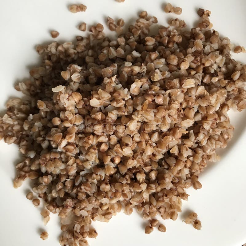 A Steaming Plate of Buckwheat Stock Image - Image of carbs, buckwheat ...