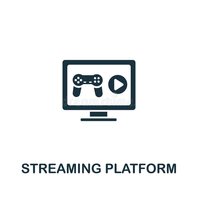 Steaming Platform Icon from Streaming Collection. Simple Line Steaming ...