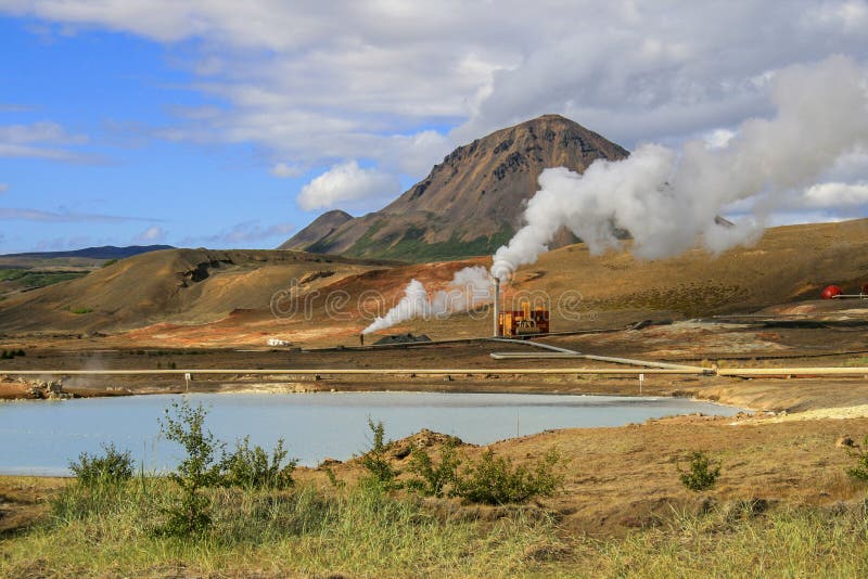 Steaming Vents in Landscape Stock Photo - Image of area, tinged: 29788080