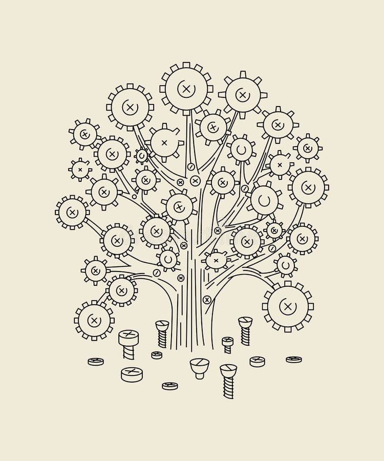 Steampunk. Abstract image stock vector. Illustration of metallic ...