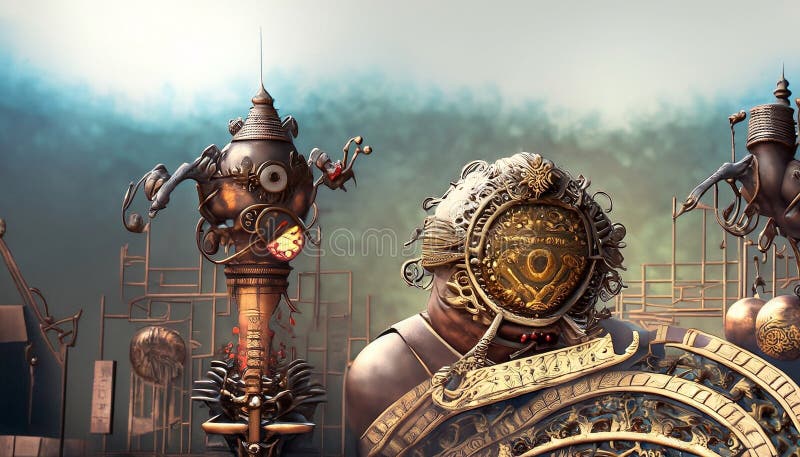 Steampunk abstract stock illustration. Illustration of steampunk ...