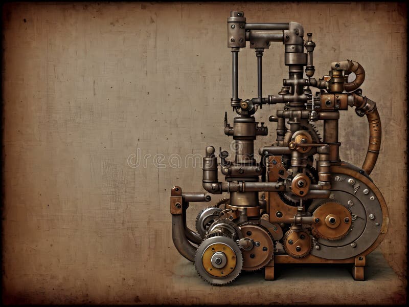 Steampunk Ancient Machine, Generative AI Illustration Stock ...