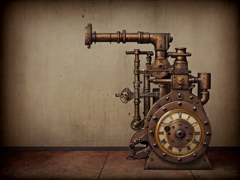 Steampunk Ancient Machine, Generative AI Illustration Stock ...