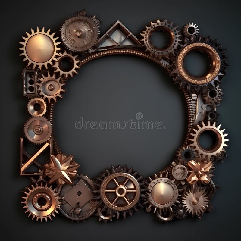 Steampunk Gear Border Stock Illustrations – 140 Steampunk Gear Border Stock Illustrations ...