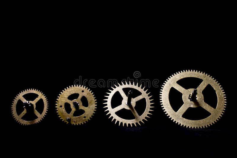 Old Clock Cogs Border stock image. Image of wall, gear - 44696001