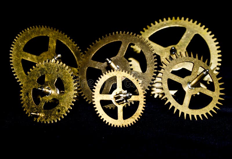 Old Clock Cogs Border stock image. Image of wall, gear - 44696001