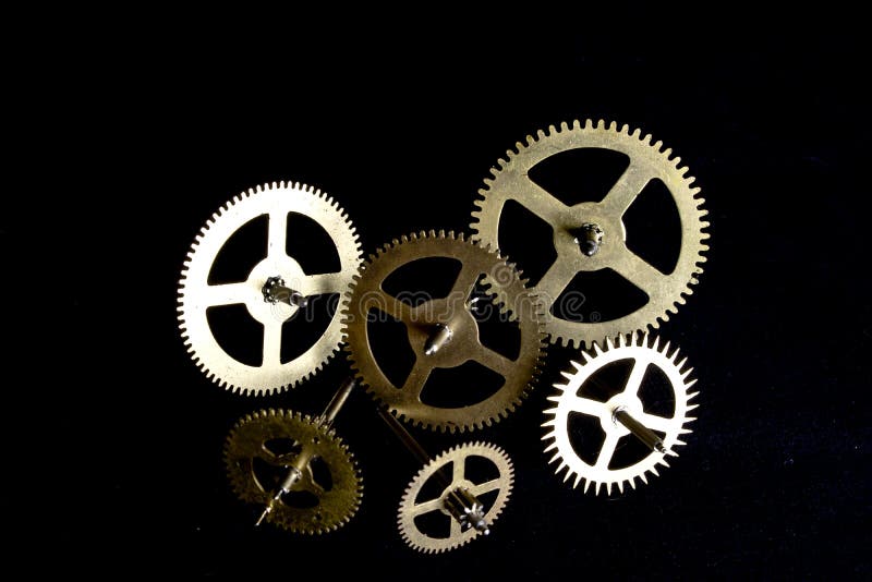 Clock Cogs stock photo. Image of gears, retro, time, clock - 12155174