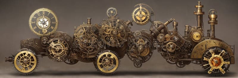 Steampunk Clockwork: an Intricate Mechanism Blending Gears, Cogs ...