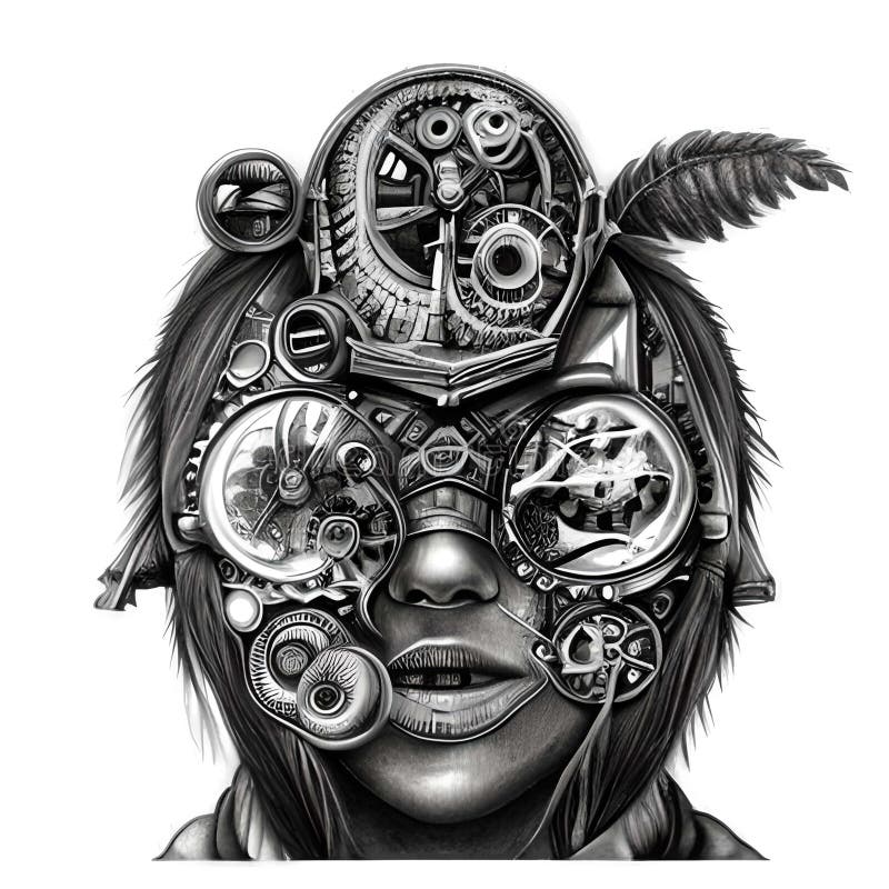Steampunk Clockwork Universe. Generative AI Stock Photo - Image of ...
