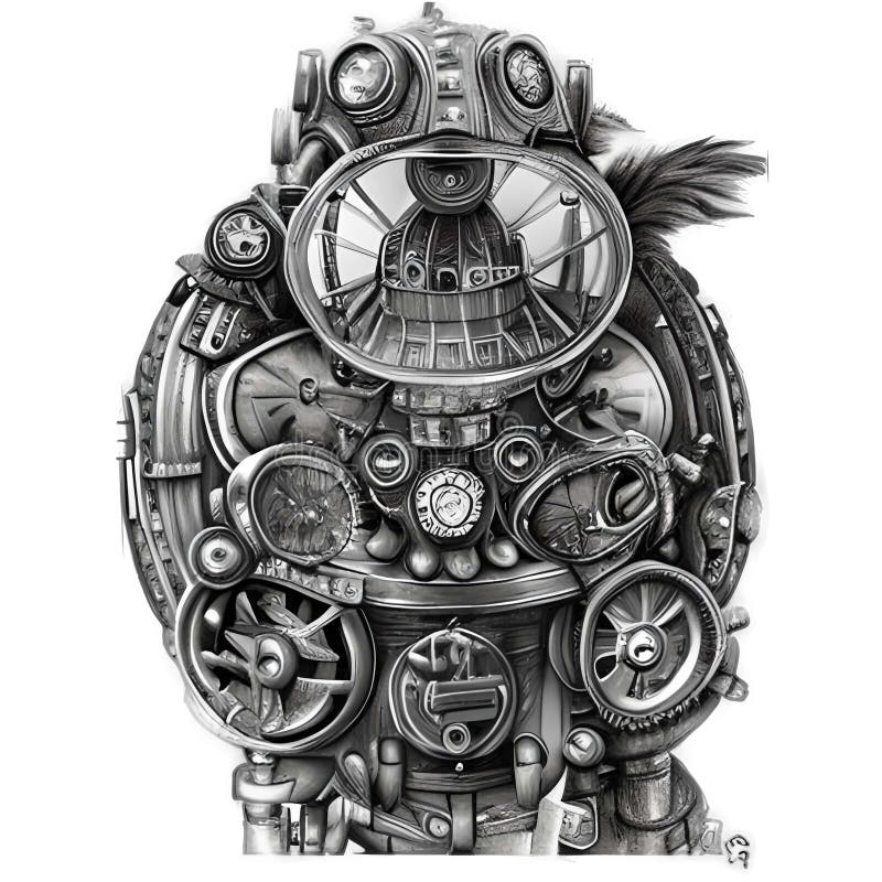 Steampunk Clockwork Universe. Generative AI Stock Image - Image of ...