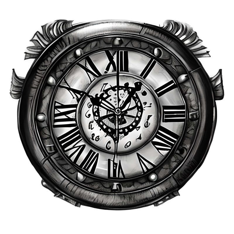 Steampunk Clockwork Universe. Generative AI Stock Illustration ...