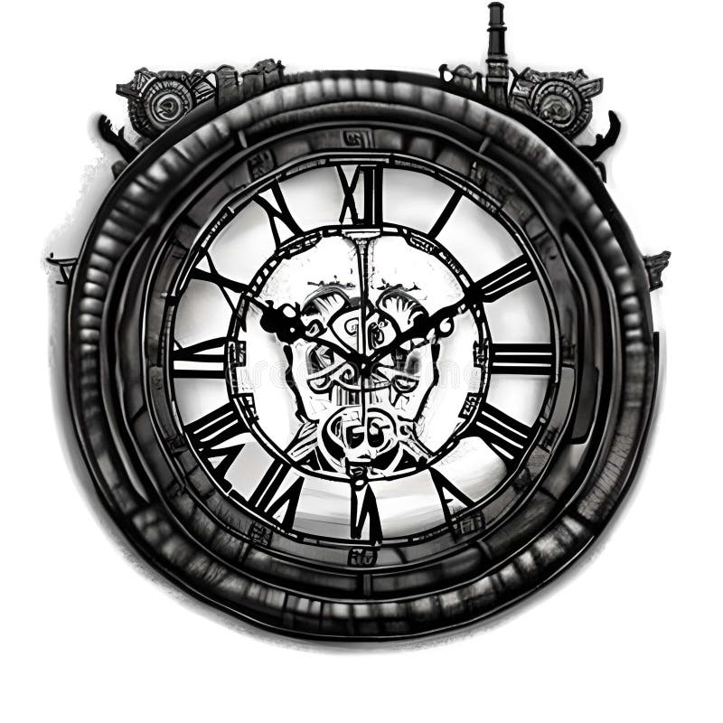 Steampunk Clockwork Universe. Generative AI Stock Image - Image of ...