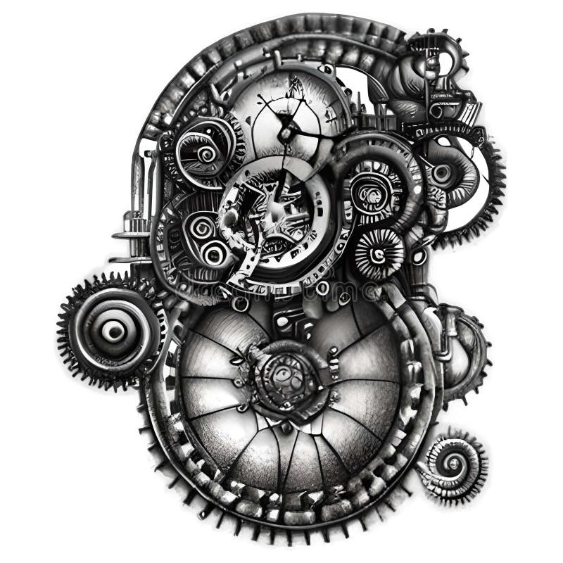 Steampunk Clockwork Universe. Generative AI Stock Image - Image of ...