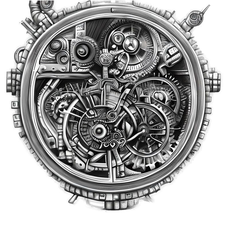 Steampunk Clockwork Universe. Generative AI Stock Image - Image of ...