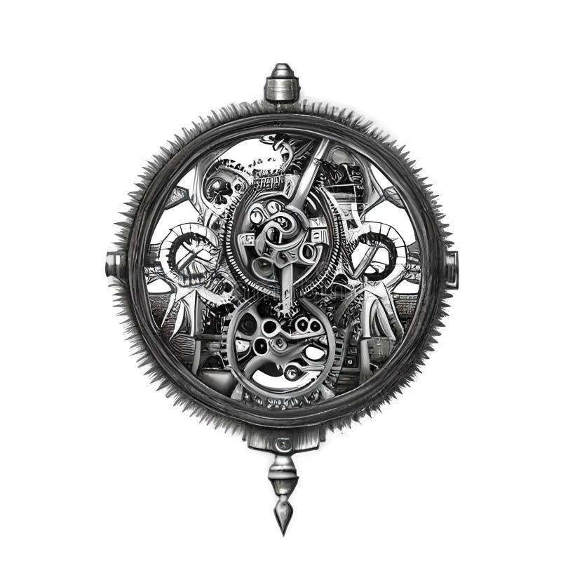 Steampunk Clockwork Universe. Generative AI Stock Photo - Image of ...