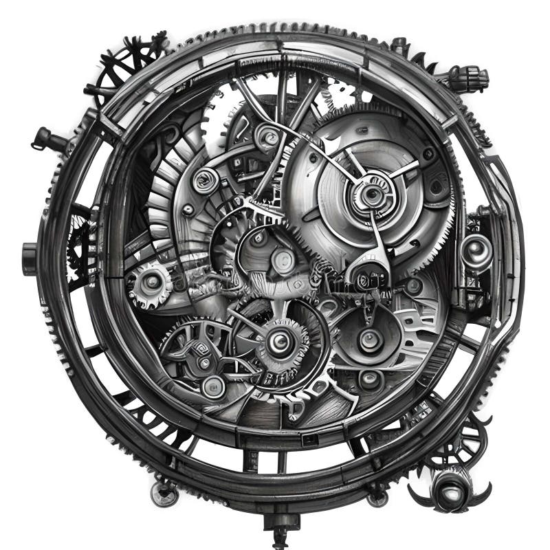Steampunk Clockwork Universe. Generative AI Stock Image - Image of ...