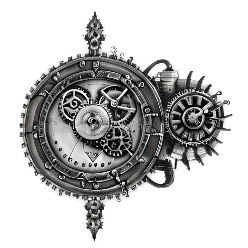 Steampunk Clockwork Universe. Generative AI Stock Image - Image of ...